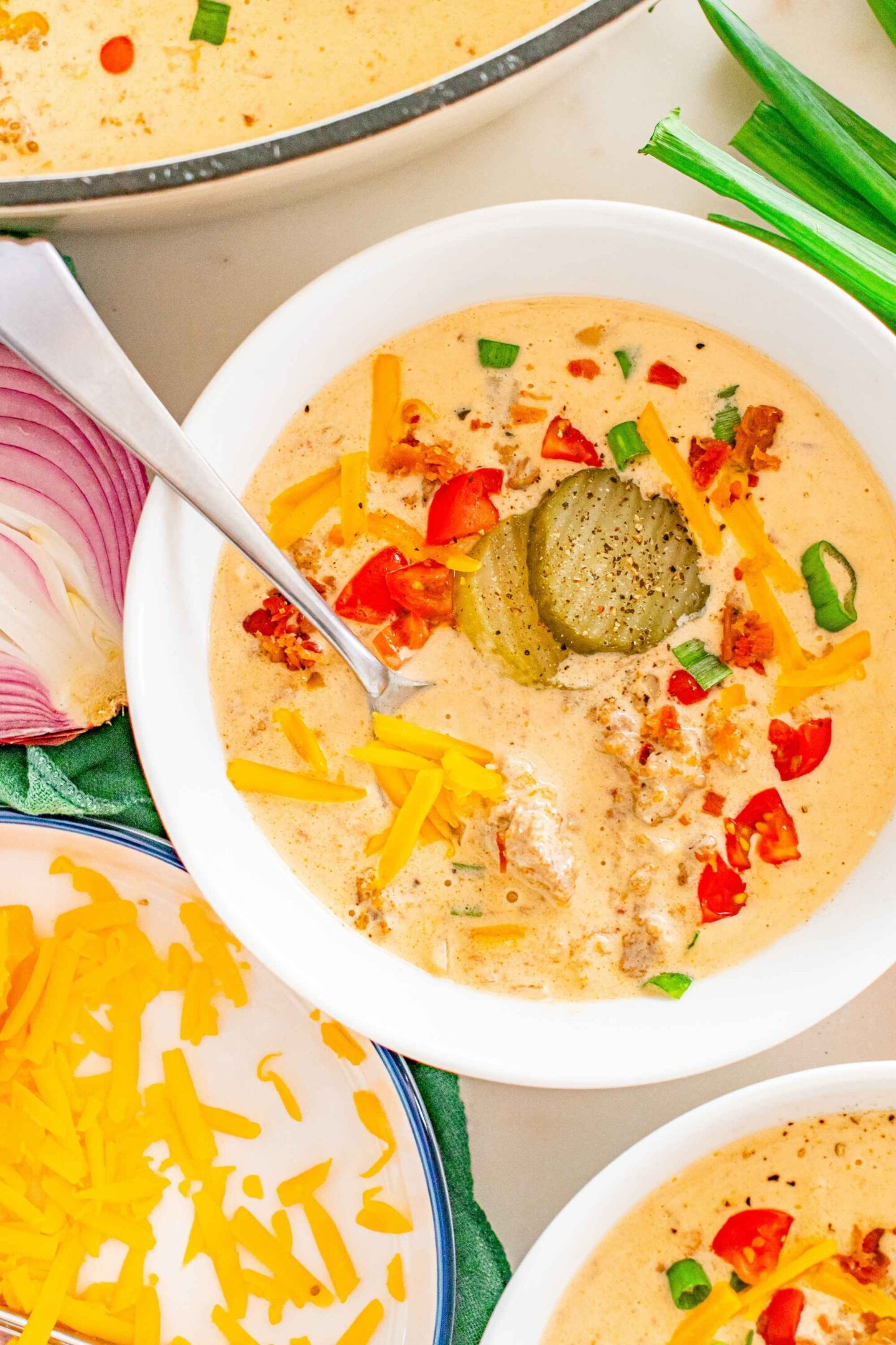 Keto Cheeseburger Soup - Slimming Violet - Recipes & Cooking Advice